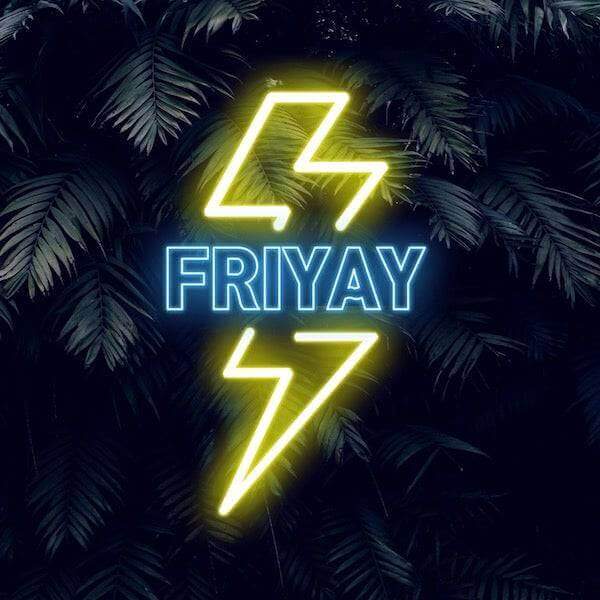 Friday LED Neon Sign - Planet Neon