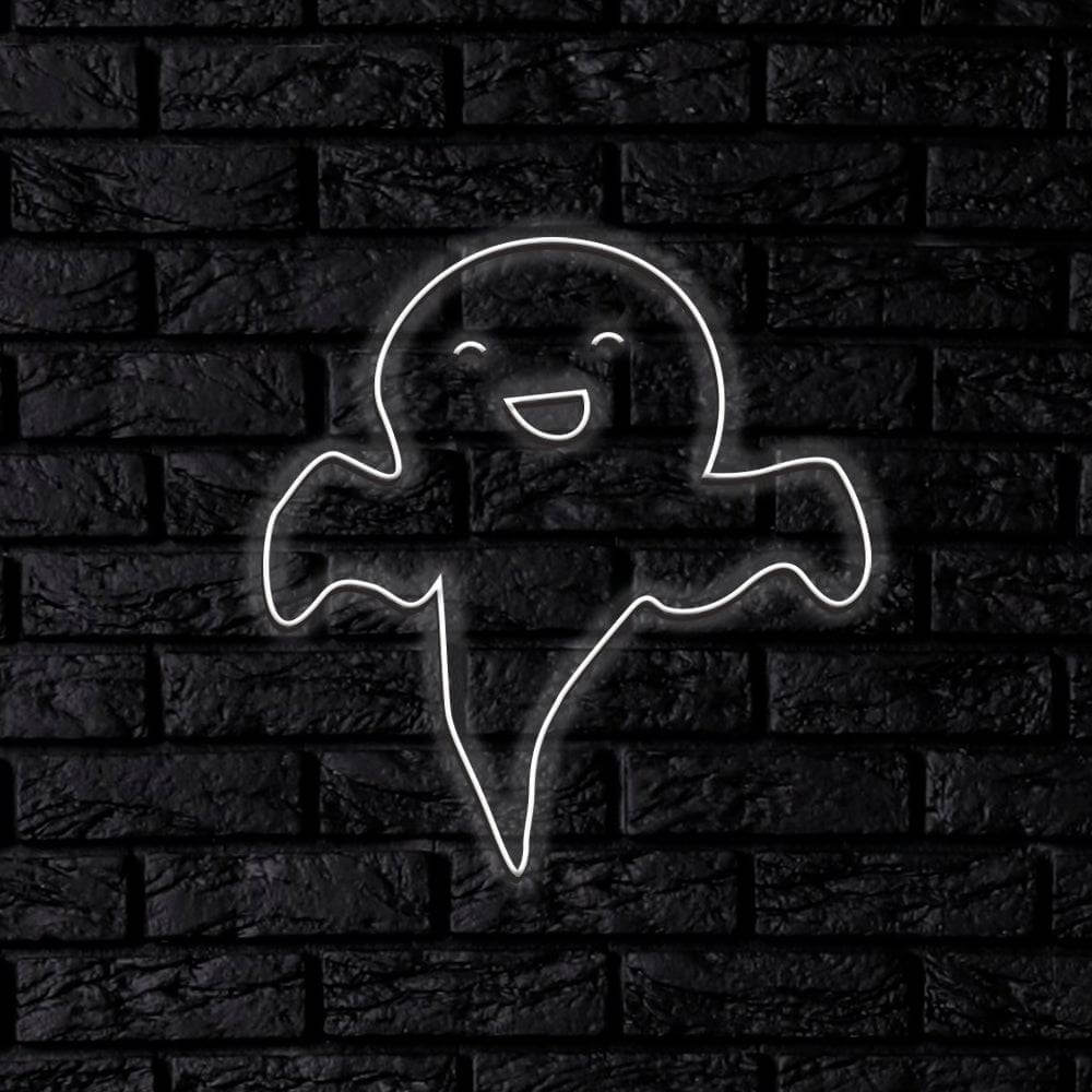 Ghost LED Neon Sign - Planet Neon Made in London Neon Signs