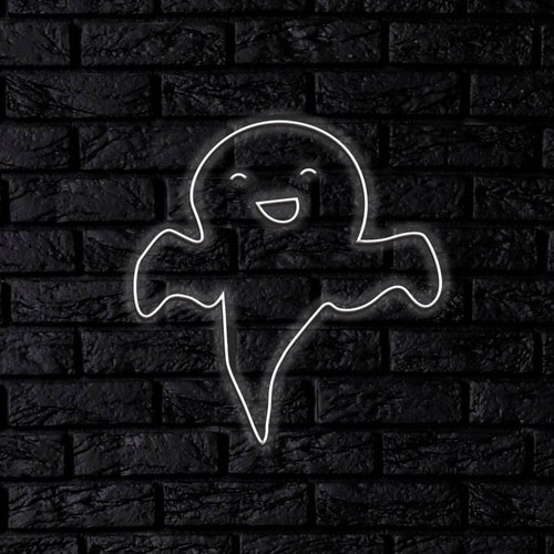 Ghost LED Neon Sign - Planet Neon Made in London Neon Signs