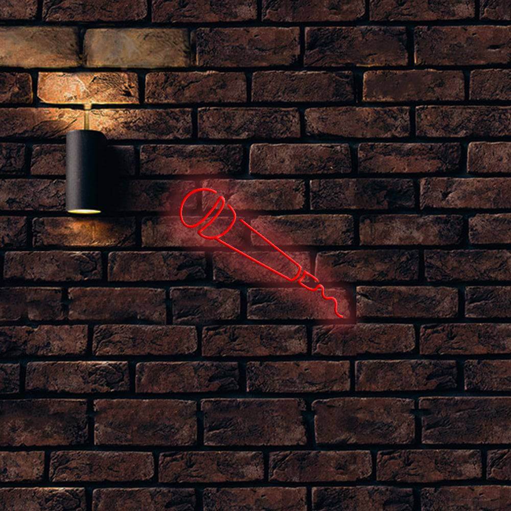 Microphone LED Neon Sign - Made in London Music Neon Signs