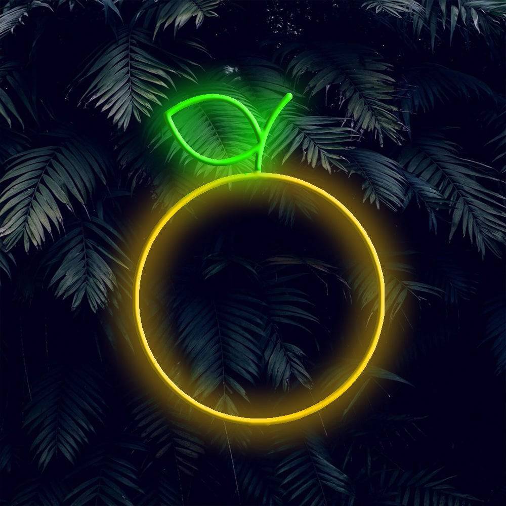 Orange Simple LED Neon Sign - Made in London Food Restaurants Neon Sig